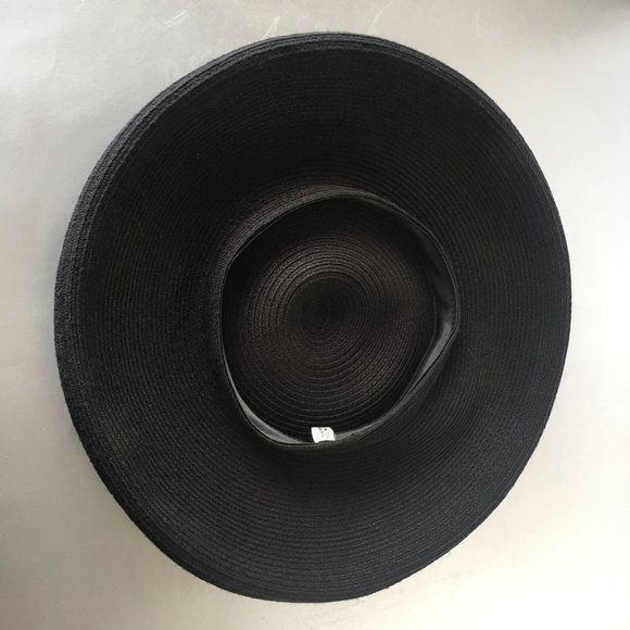 Vintage Taiwan | Accessories | Plateau New Look Wide Brim Black Hat ...